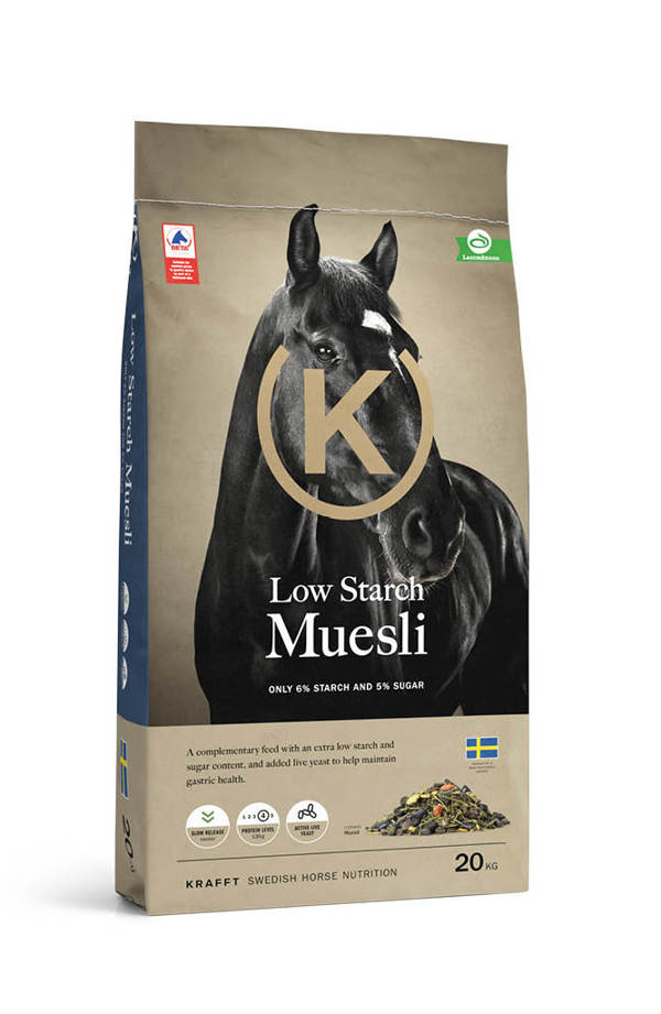LOW STARCH MUESLI | Paardenvoer voor gezonde paarden